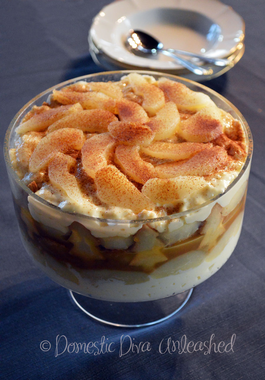 Caramel & Pear Trifle — Domestic Diva Unleashed
