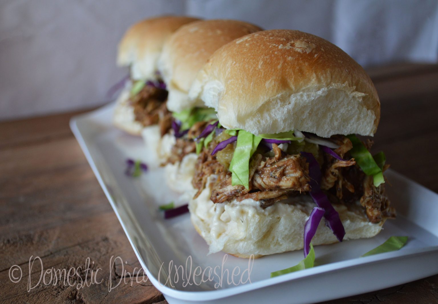 Pulled Chicken Sliders — Domestic Diva Unleashed
